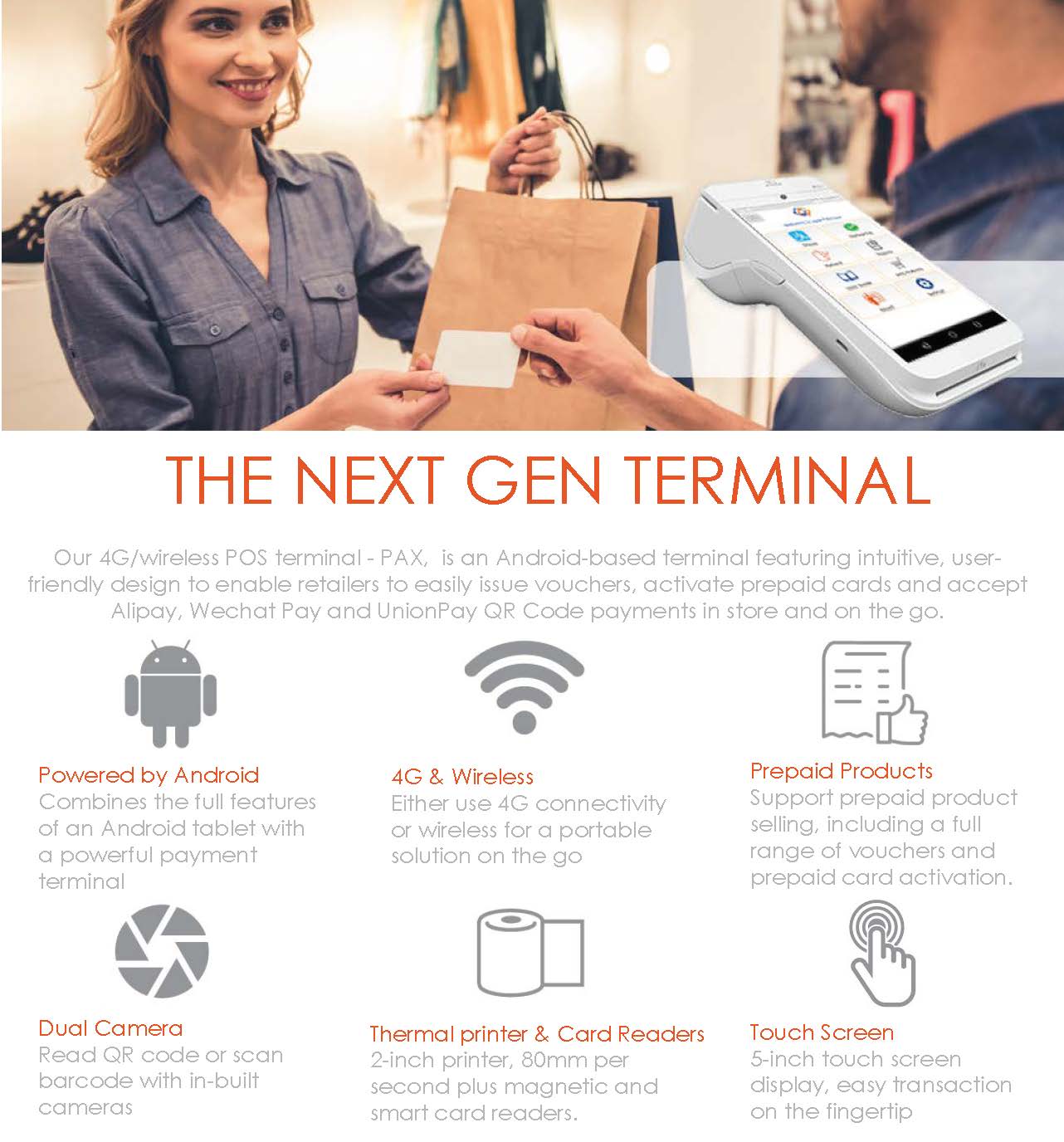 epay 4G/Wireless terminal PAX - epay Australia